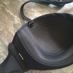 Swim | Black Twist Bandeau Halter Convertible Bikini Top | Poshmark